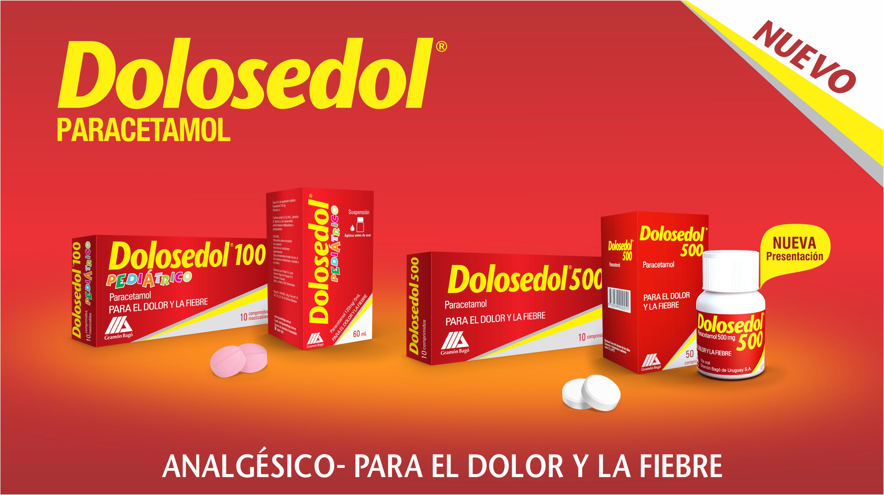 New Dolosedol (Paracetamol) for pain and fever | Gramón Bagó