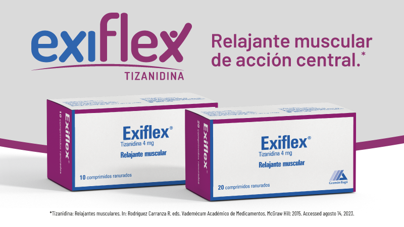 Central action muscle relaxant: Exiflex® | Gramón Bagó